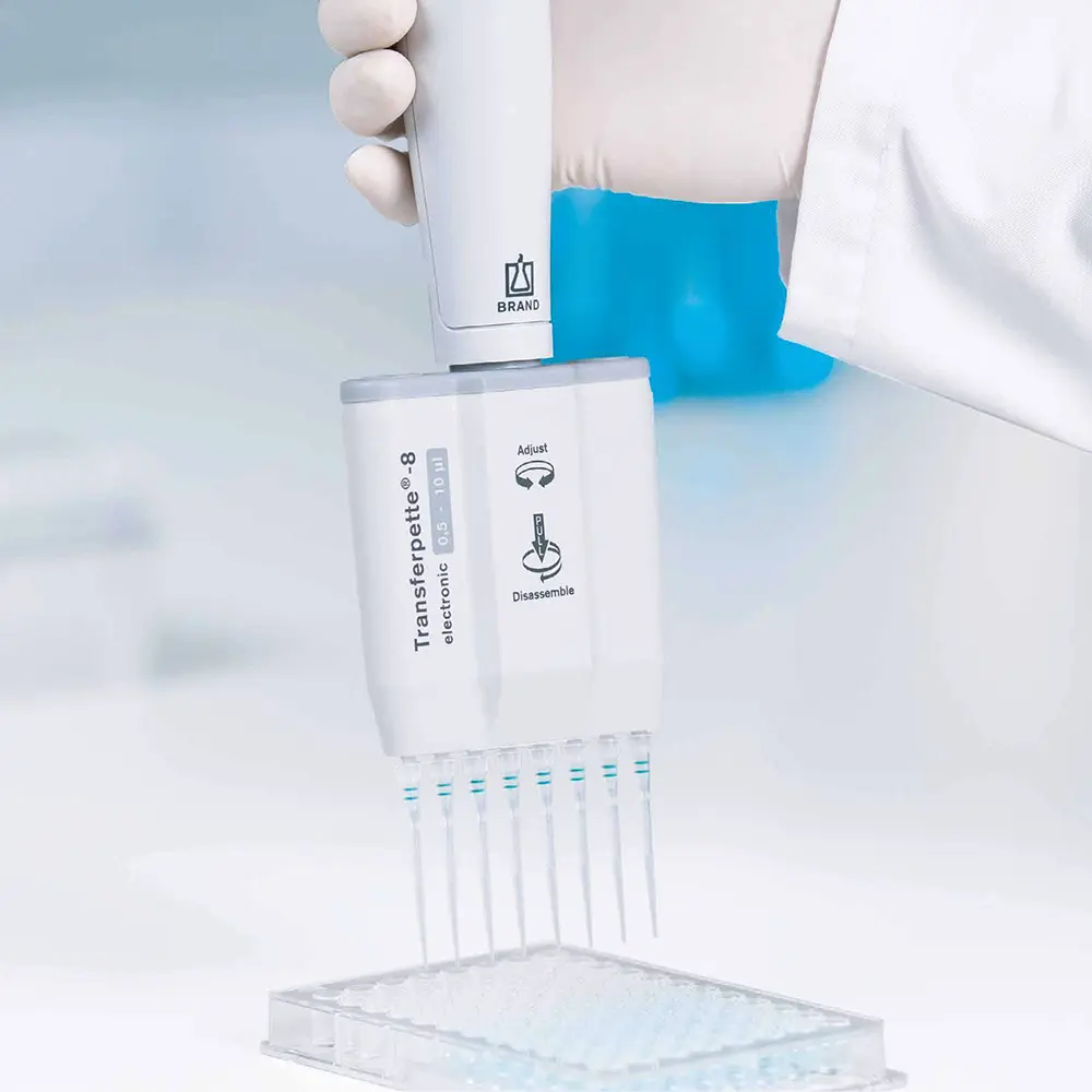 8-channel micropipette Transferpette® - electronic | Phoenix Scientific ...